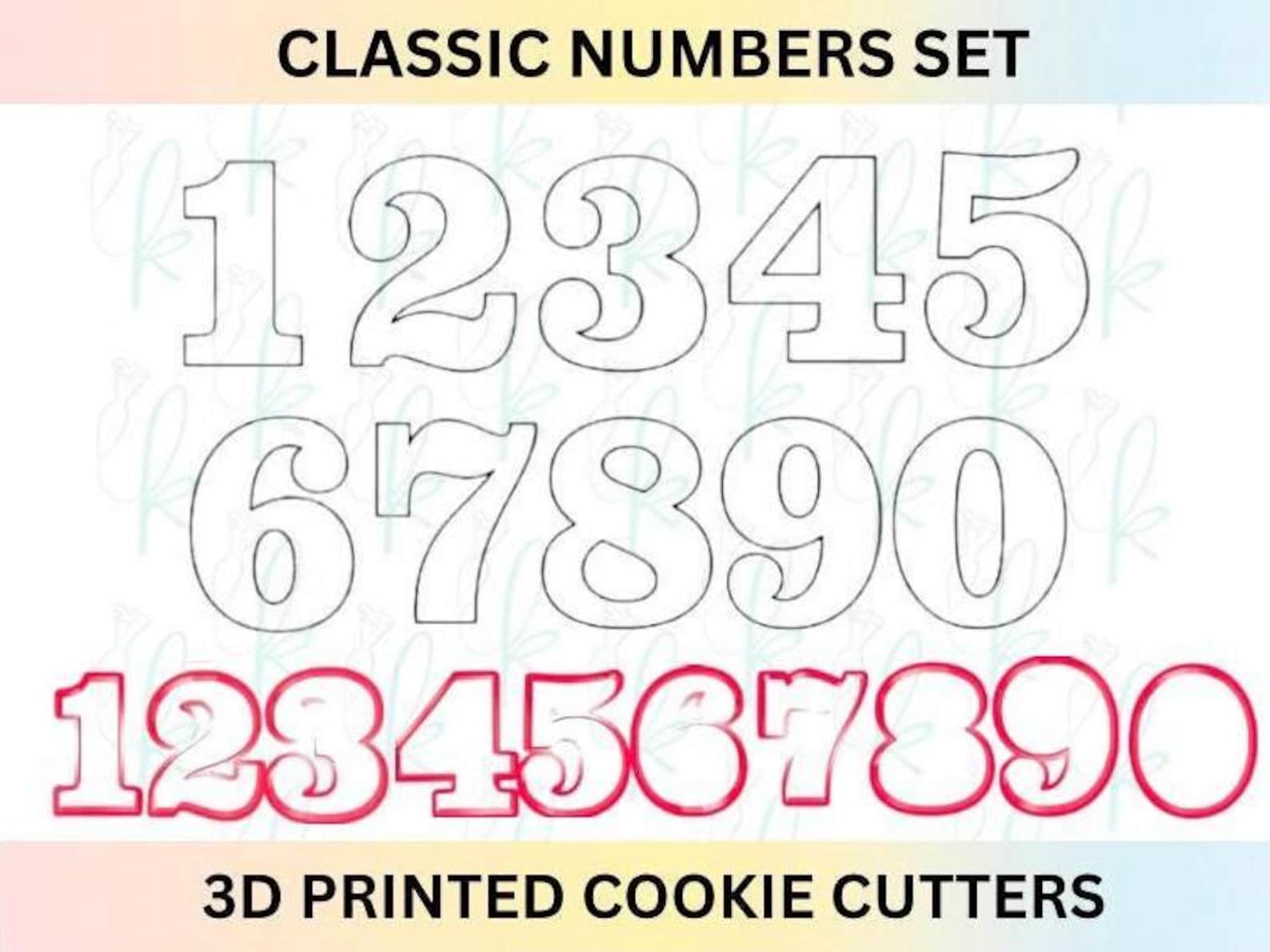 Numbers Cookie Cutters - Etsy
