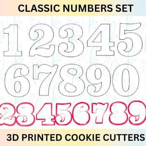 Numbers Cookie Cutters - Etsy