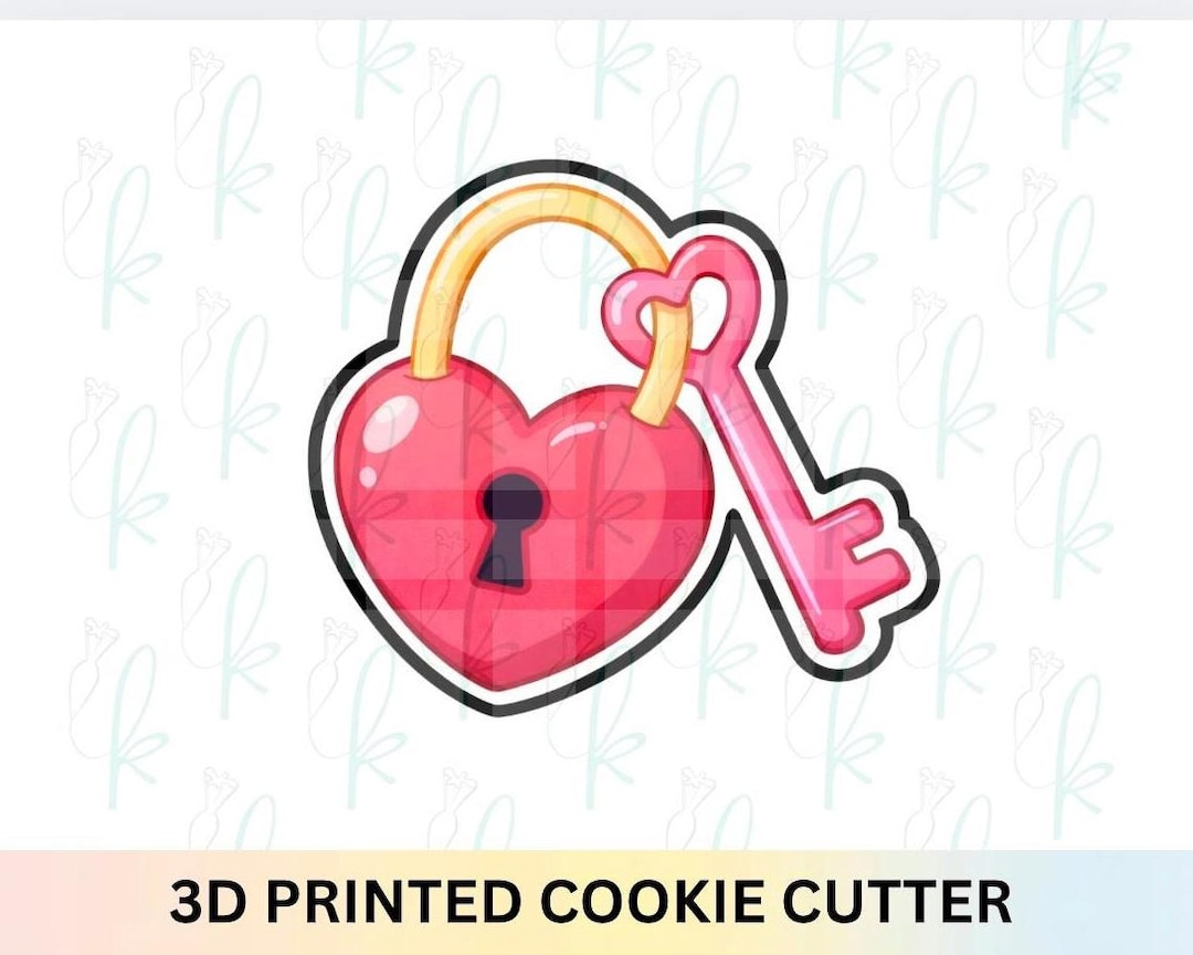 Lock and Key Cookie Cutter - Etsy