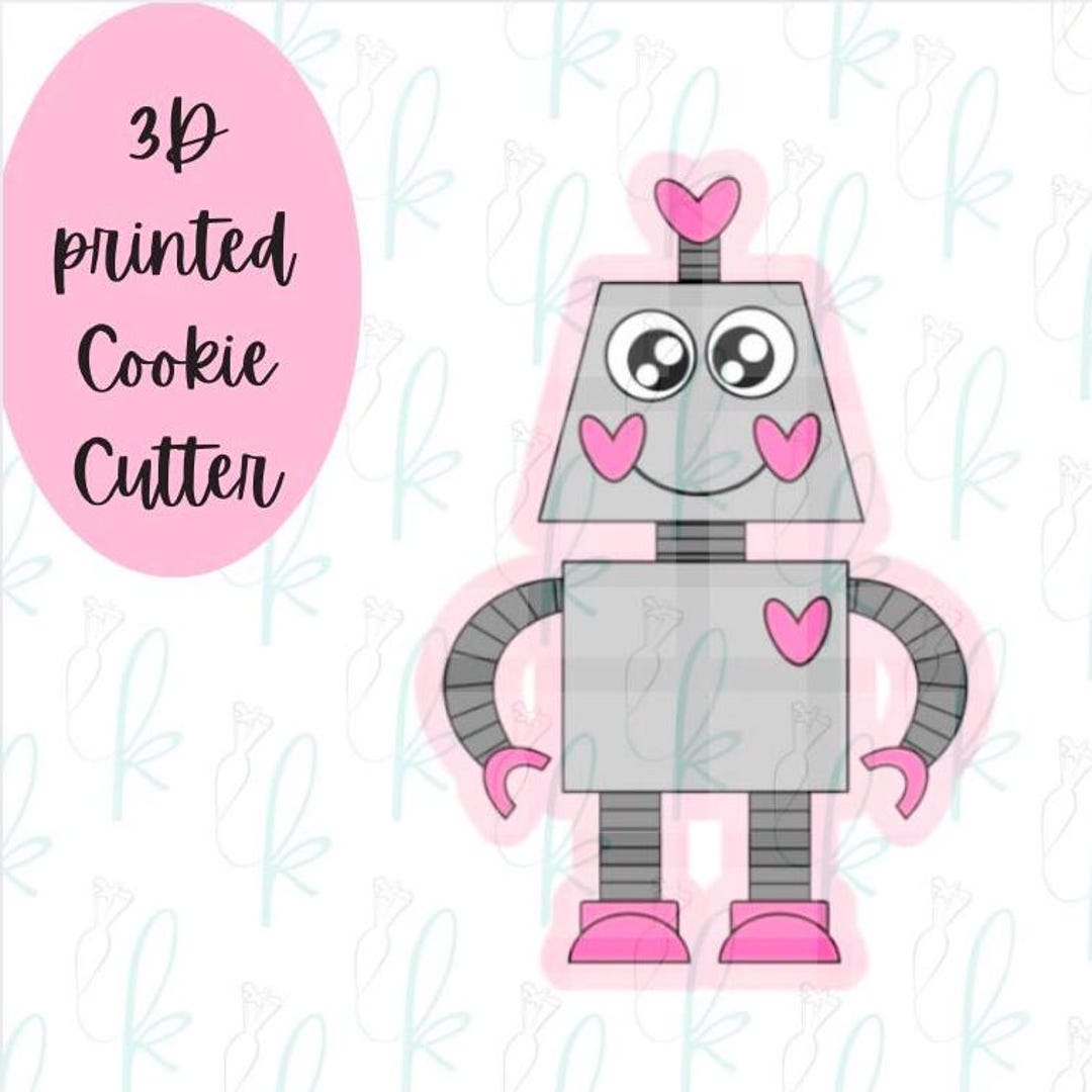 Cute Robot Cookie Cutter - Etsy