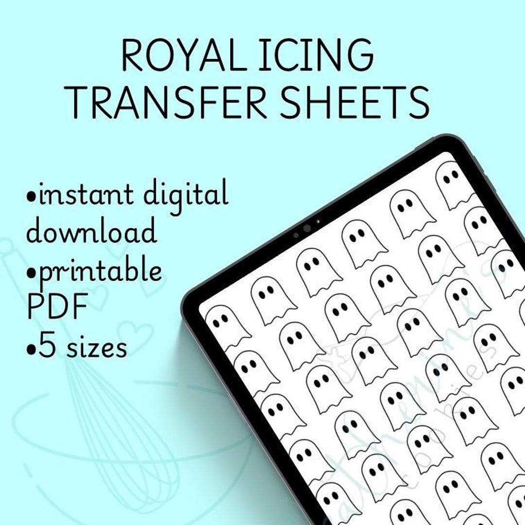 Ghost Royal Icing Transfer Sheets - Etsy