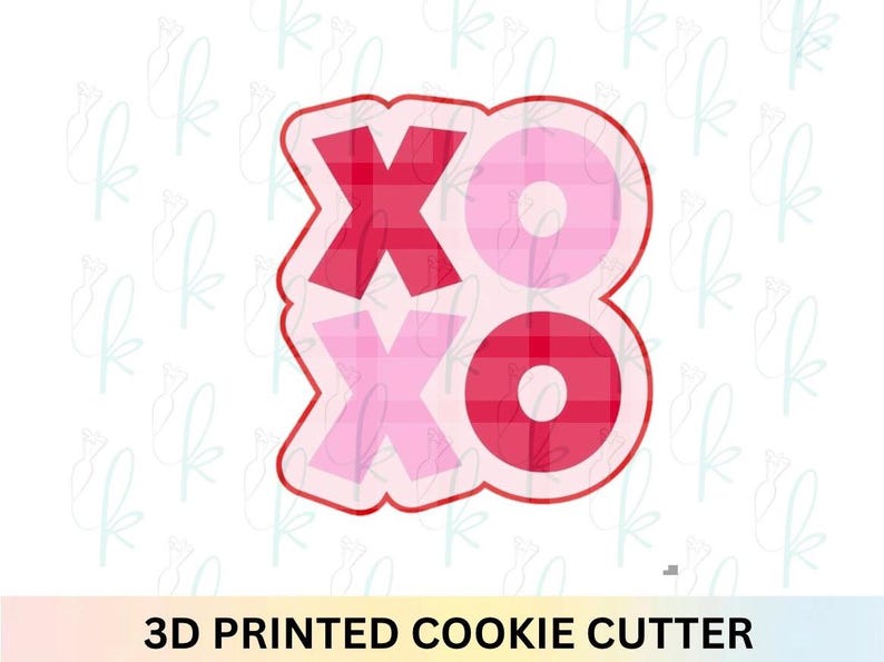XOXO Plaque Cookie Cutter - Etsy