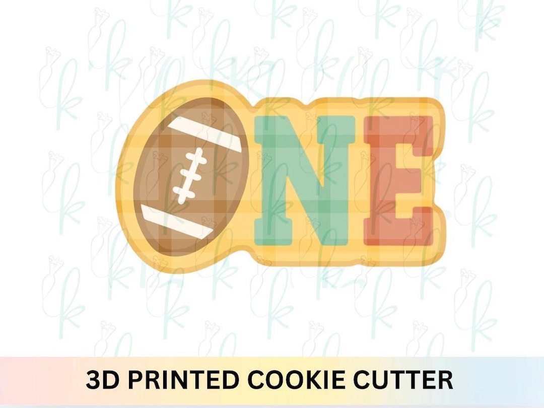 Football One Cookie Cutter - Etsy