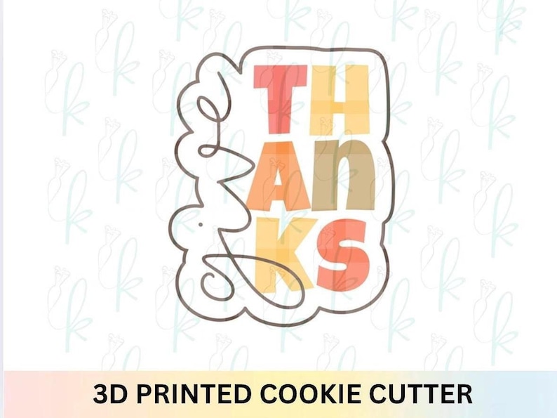 Give Thanks Cookie Cutter - Etsy