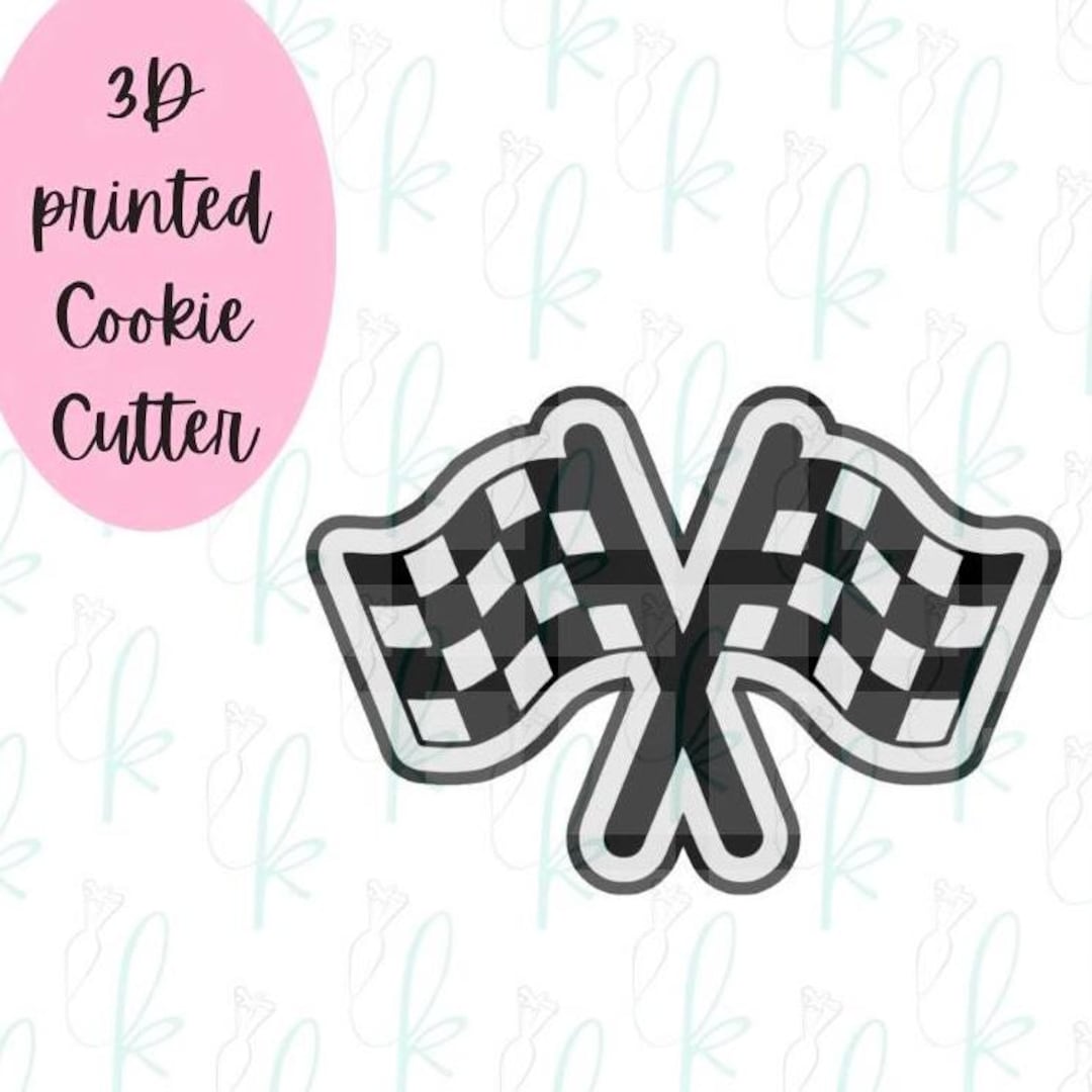 Checkered Flags Cookie Cutter - Etsy