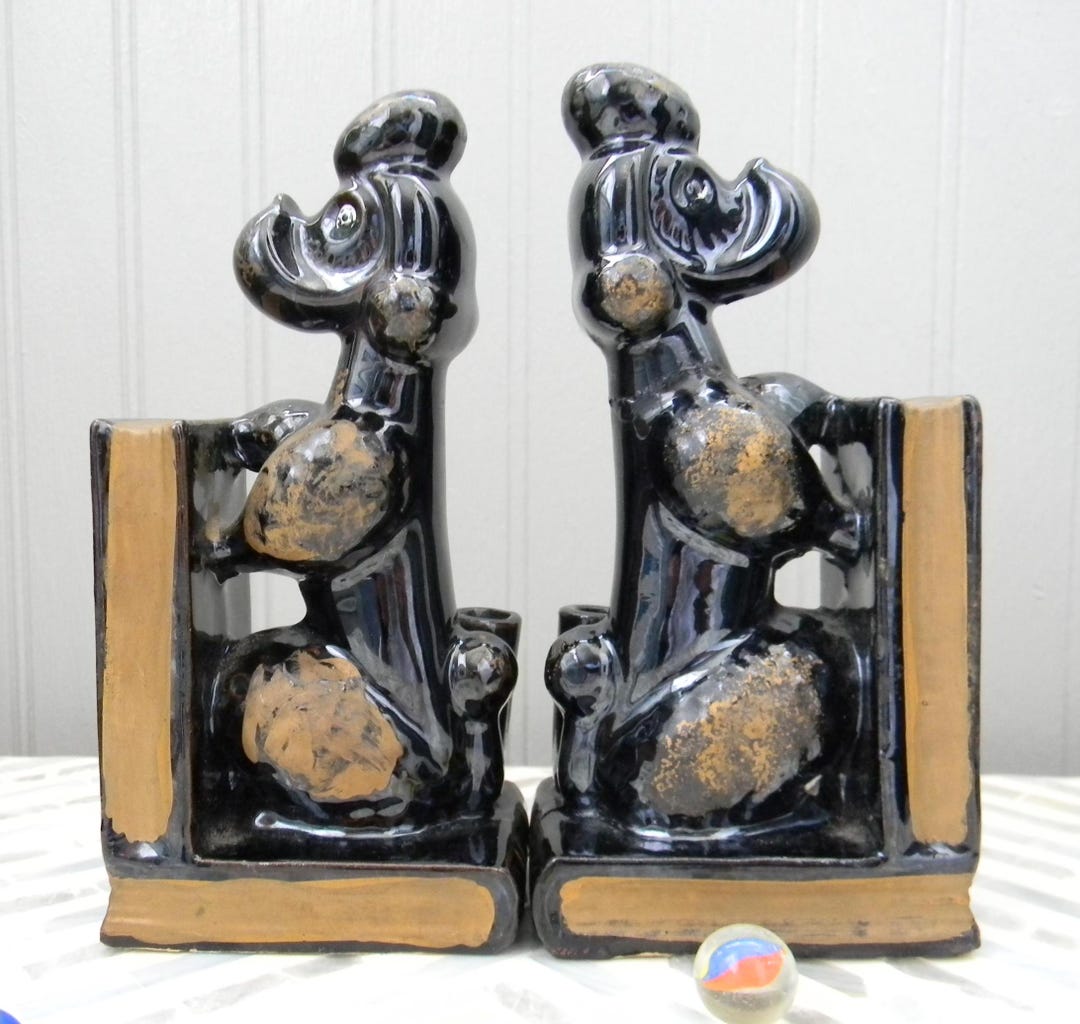 Japan 50's Poodle Bookends. MID CENTURY MODERN - Cute - Recently ...