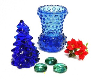 Cobalt Blue Mosser Glass - Etsy