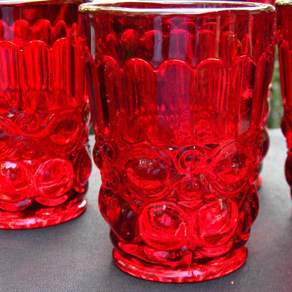 Ruby Red Glassware - Etsy