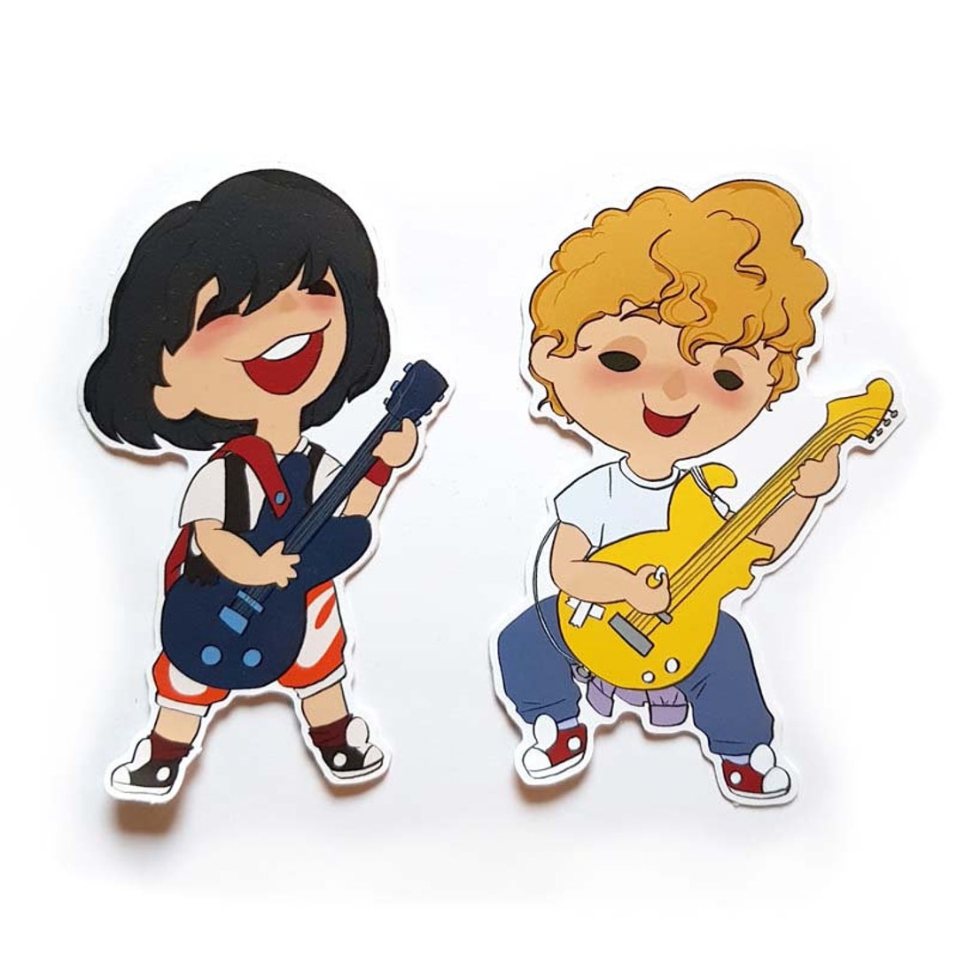 Bill & Ted Pin/sticker Set - Etsy