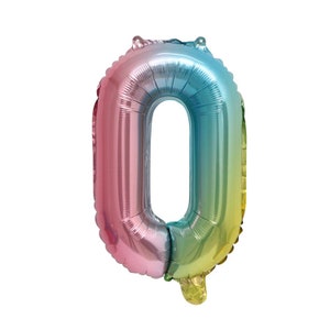 16 Giant Birthday Foil Number Balloon Rainbow Gradient - Etsy