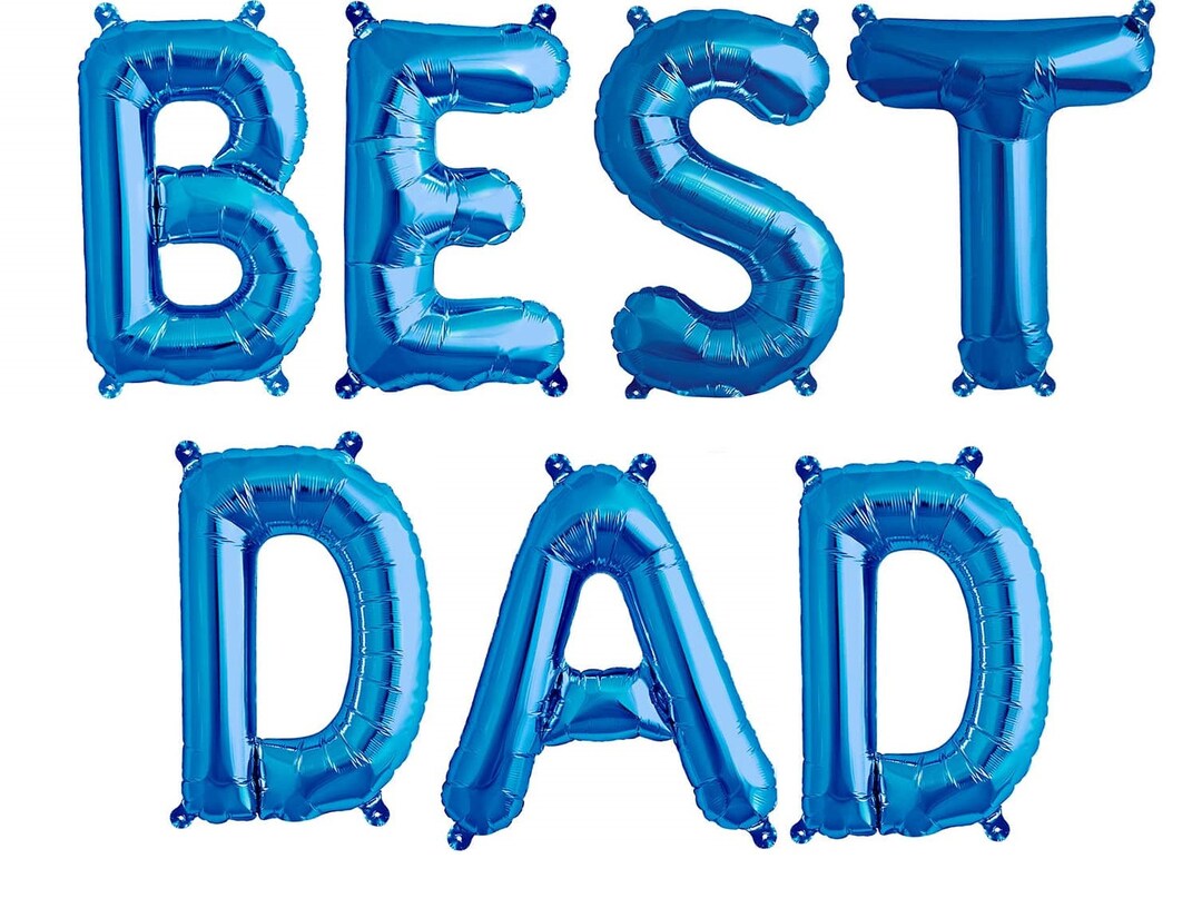 16 Best Dad /gold/silver/blue Balloons Letters Banner - Etsy