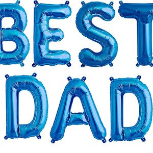 16 Best Dad /gold/silver/blue Balloons Letters Banner - Etsy