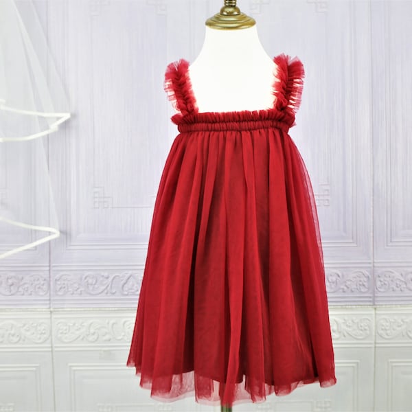 Burgundy Tutu Dress - Etsy