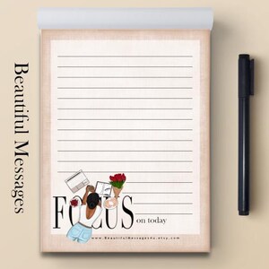 Focus on Today - 5x7 Notepad - Memo Pad - Personalized Pad - to Do List ...