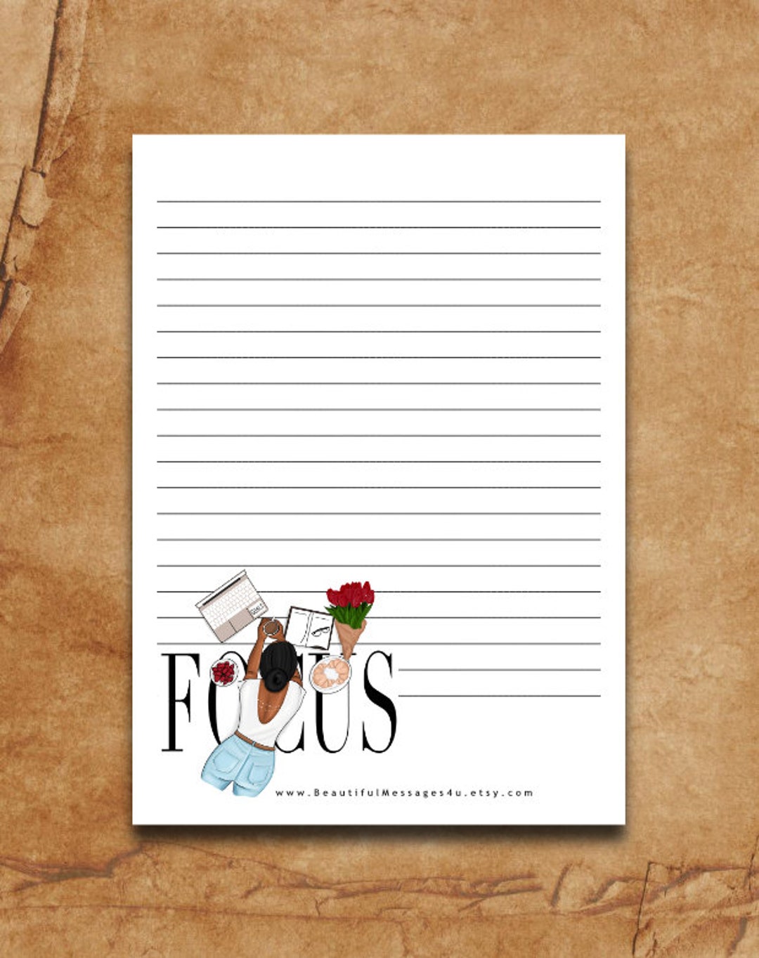 Focus on Today 5x7 Notepad Memo Pad Personalized Pad - Etsy