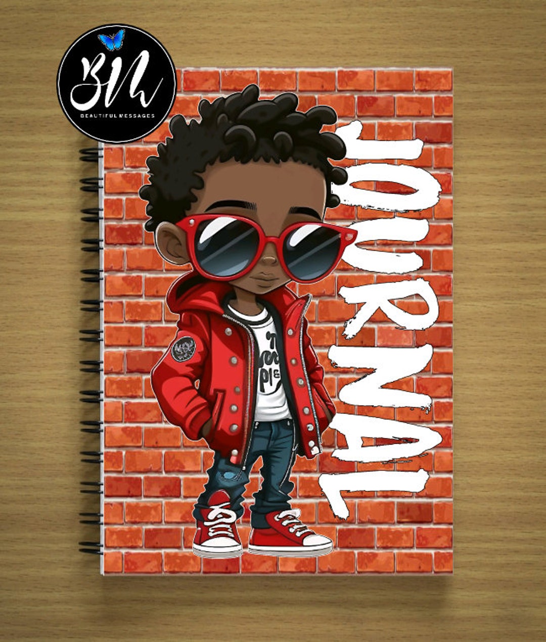 YOUTH JOURNALS Designed for Little Boys of Color Journaling Books ...