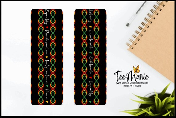 BOOKMARK Juneteenth 1865 Reading Book African-american | Etsy