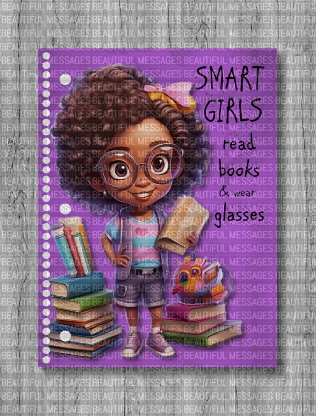 SCHOOL NOTEBOOK - Smart Girls Read Books; Notebook; School; Journals ...