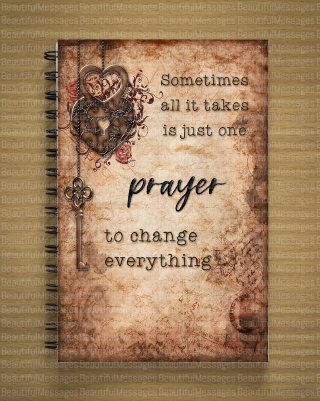 JOURNAL Notebook Person of Faith Prayer Scriptures Journaling Books ...