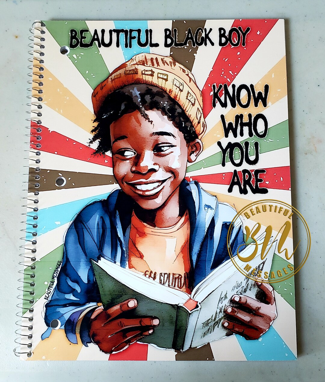 SCHOOL NOTEBOOK Beautiful Black Boy Notebook School - Etsy