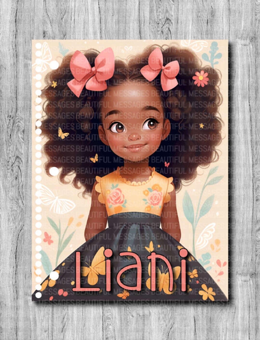 SCHOOL NOTEBOOK - Little Girl Name; Notebook; School; Journals ...