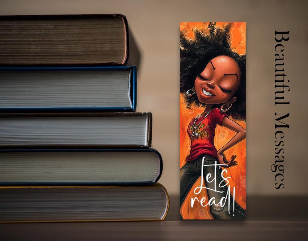 BOOKMARK - Let's Read - Black Women - Black Girls - Reading - Books ...