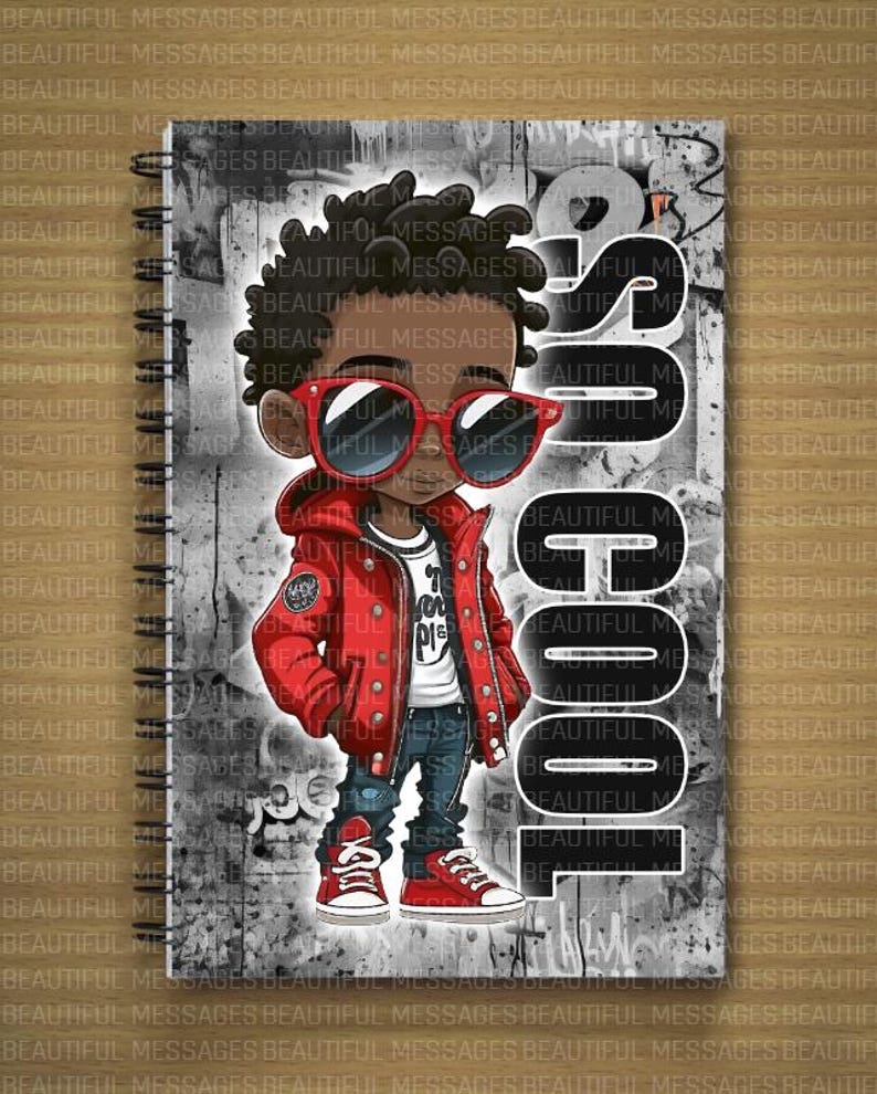 YOUTH JOURNALS Designed for Little Boys of Color; so Cool; Journaling ...