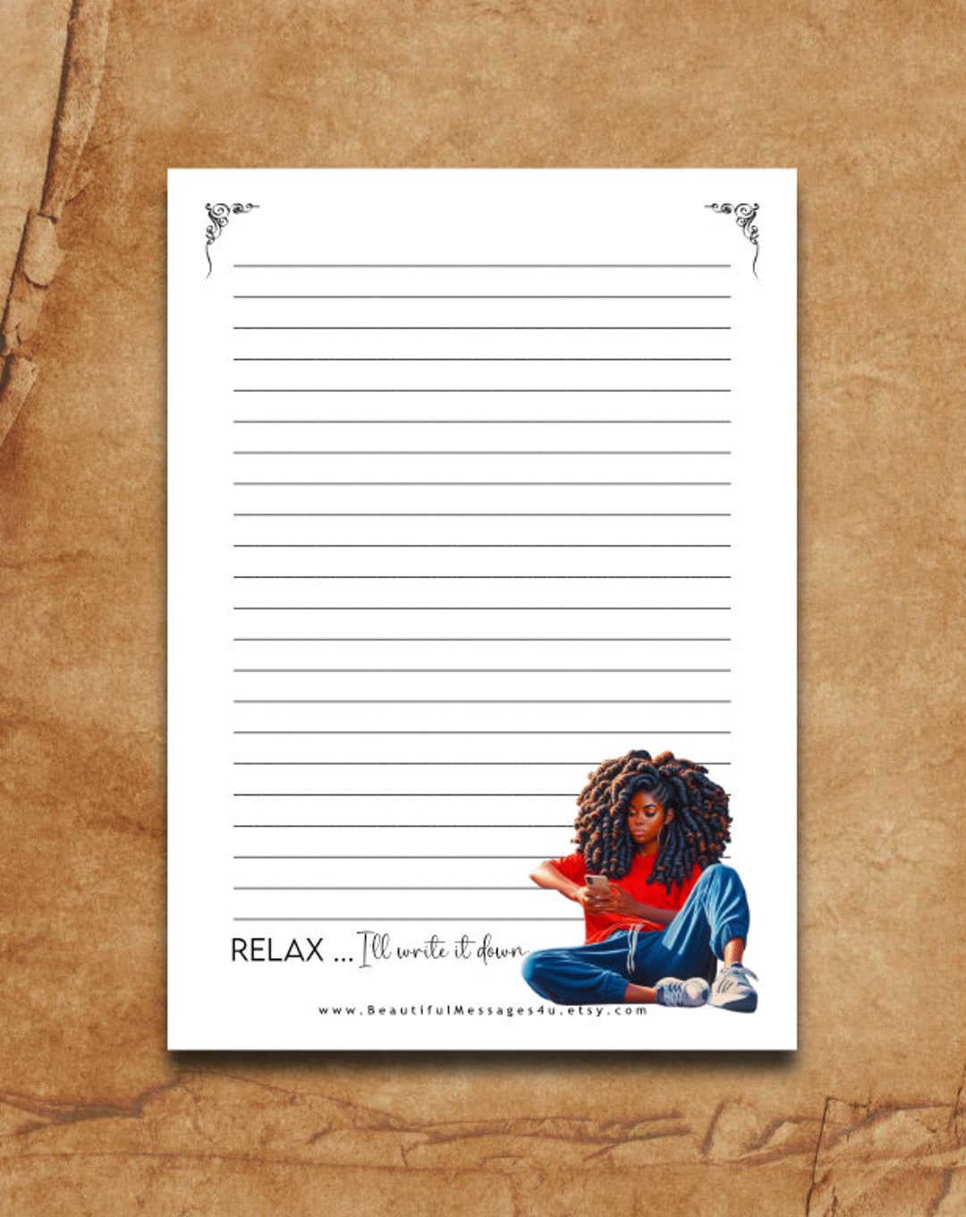 Relax I'll Write It Down 5x7 Notepad Memo Pad - Etsy