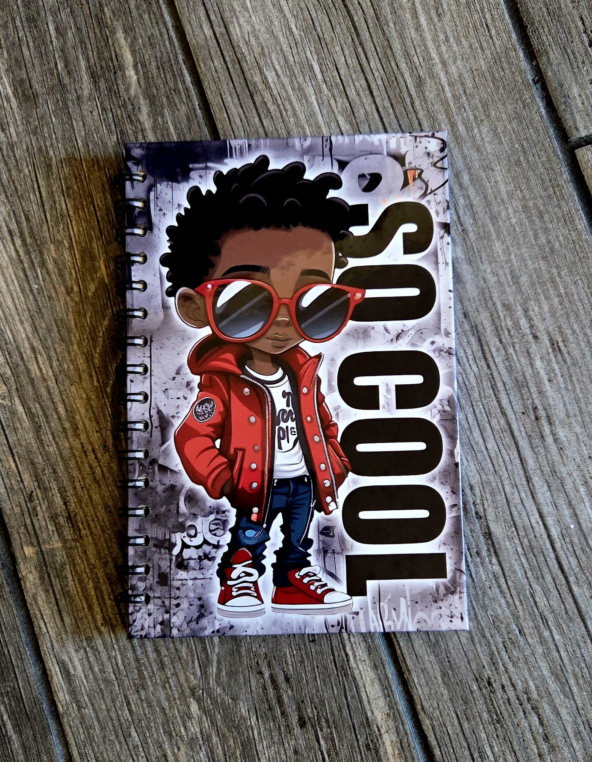 YOUTH JOURNALS Designed for Little Boys of Color; so Cool; Journaling ...