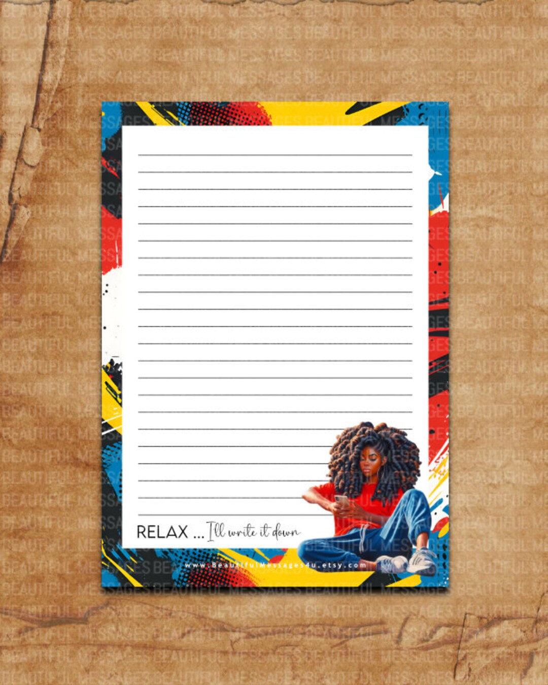 Relax I'll Write It Down 5x7 Notepad Memo Pad Personalized Pad to Do ...