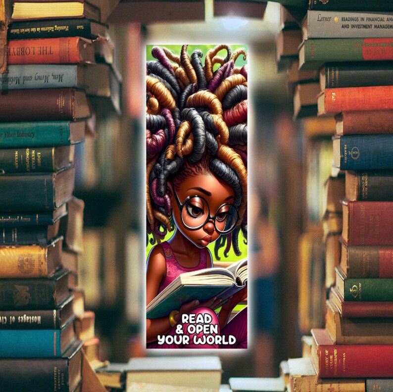 BOOKMARK Read and Open Your World Affirmation Inspiring Reading Books ...