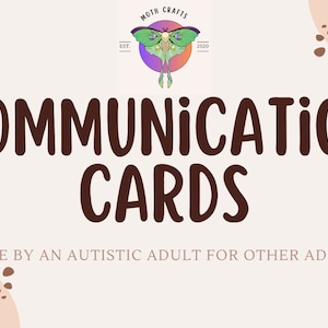 Communication Cards for Autistic and Neurodivergent Adults - Etsy