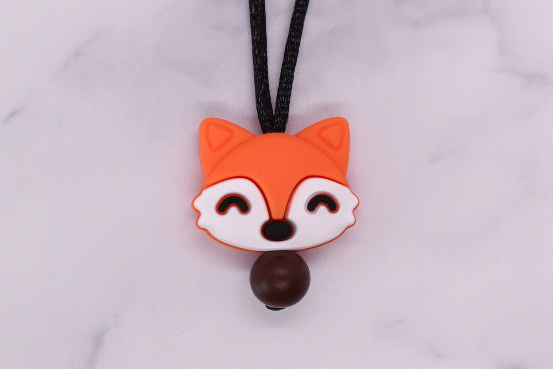 Fox Necklace Sensory Fidget Necklace Fidget Jewelry - Etsy