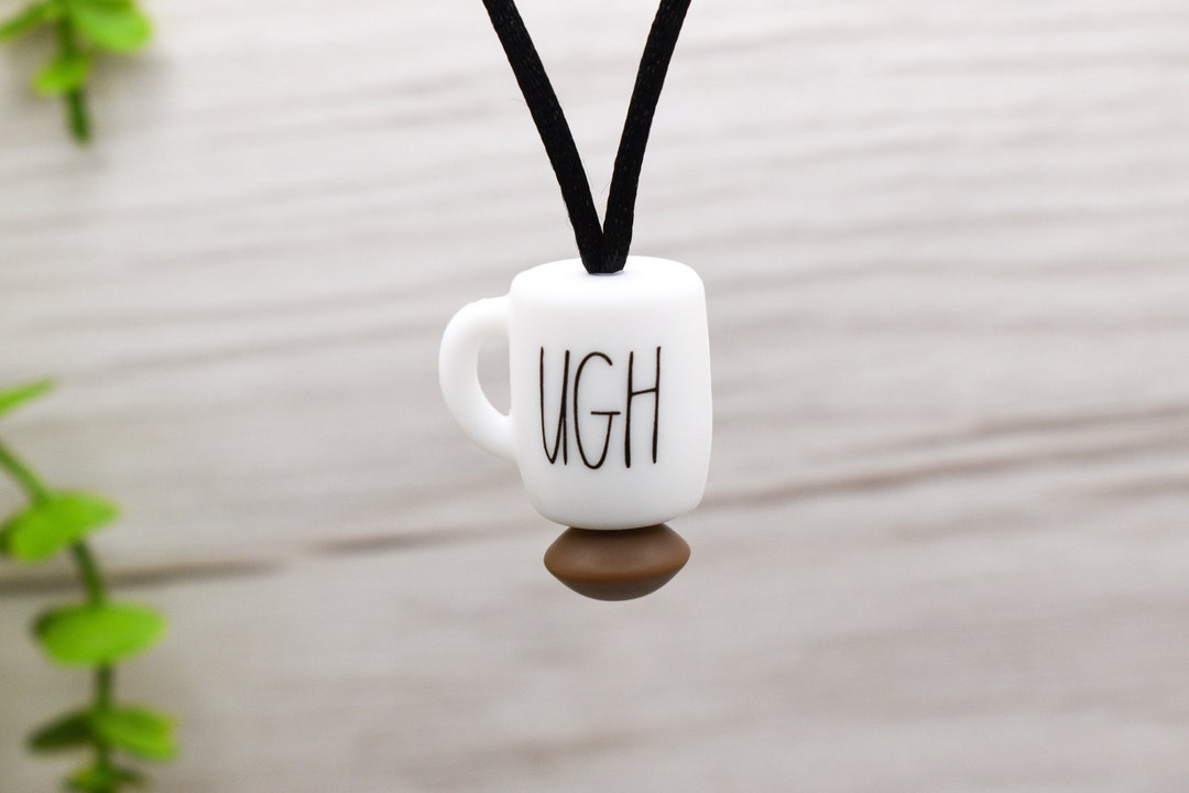UGH Coffee Necklace | Sensory Fidget Necklace | Fidget Jewelry - Etsy