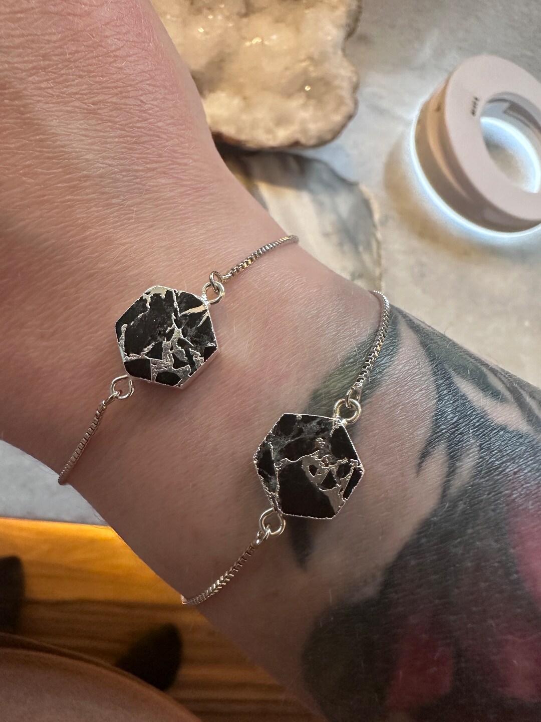 CONCENTRICITY BRACELET - Silver Kintsugi - Etsy