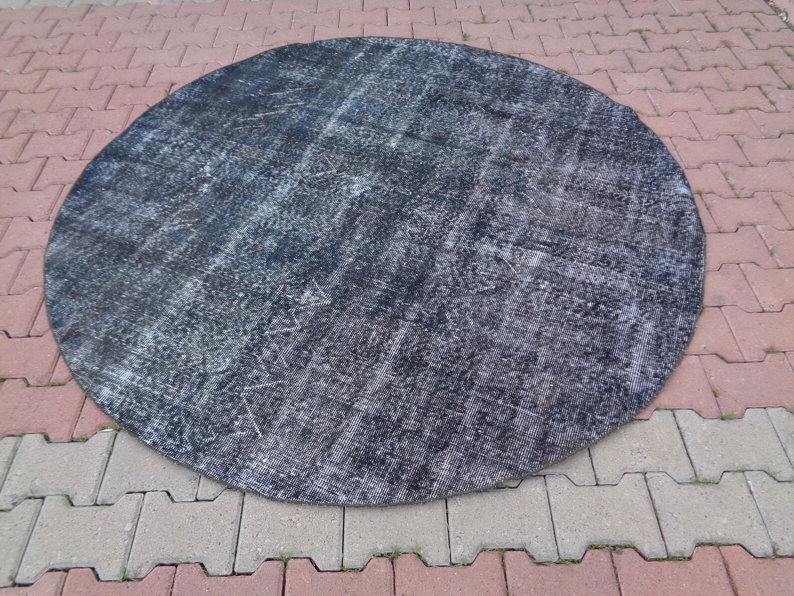 Circle Rugturkish Round Rugoverdyed Vintage Rugboho Oval - Etsy