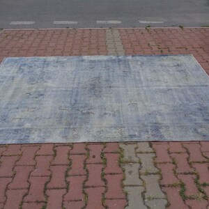 Oversized Sky Blue Rug, Aesthetic Rugs for Bedroom, Rug Shades of Blue ...