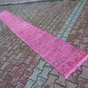 16X2 Ft Pink Extra Long Rug Runner Vintage Hallway Runner Carpet for ...