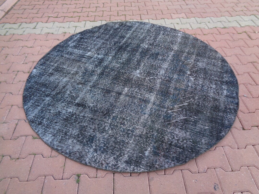 Circle Rugturkish Round Rugoverdyed Vintage Rugboho Oval - Etsy