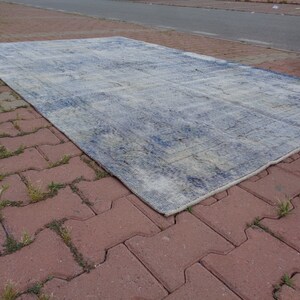 Oversized Sky Blue Rug, Aesthetic Rugs for Bedroom, Rug Shades of Blue ...