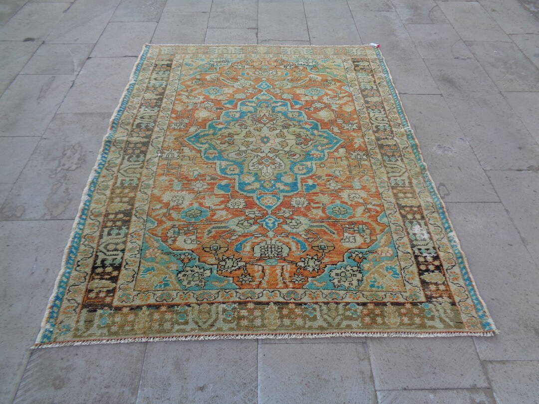 Dining Room Rugvintage Kitchen Carpetmuted Turkish Nursery - Etsy