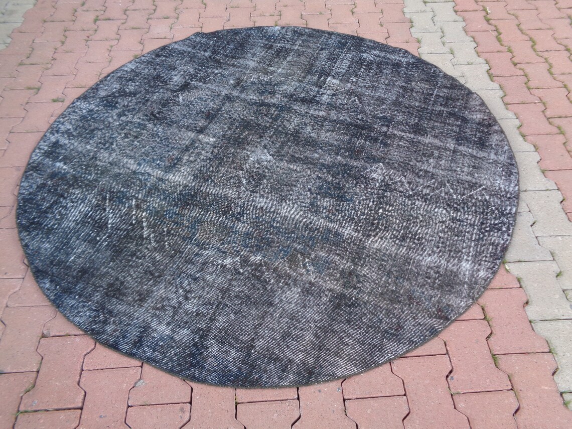 Circle Rugturkish Round Rugoverdyed Vintage Rugboho Oval - Etsy