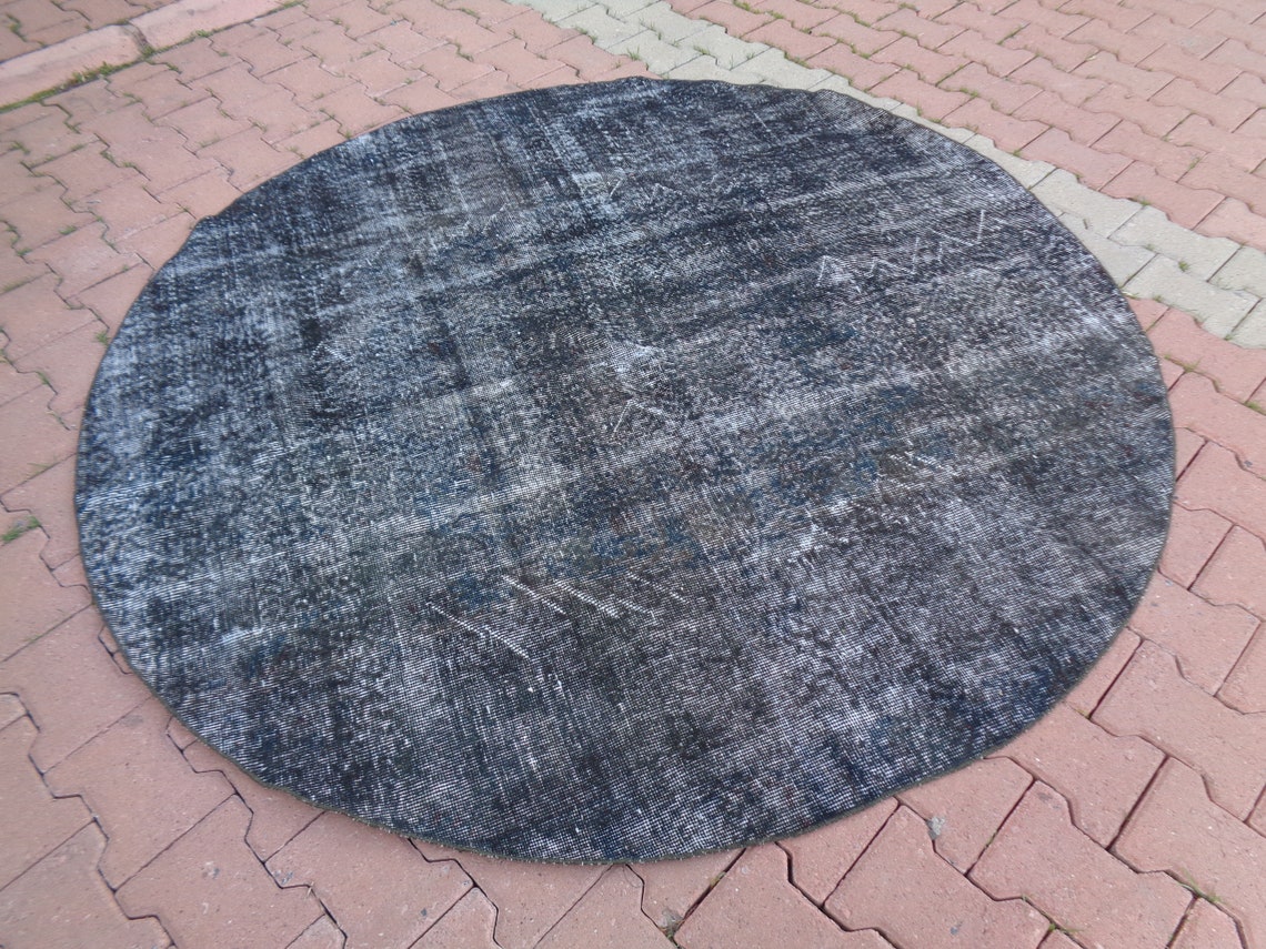 Circle Rugturkish Round Rugoverdyed Vintage Rugboho Oval - Etsy