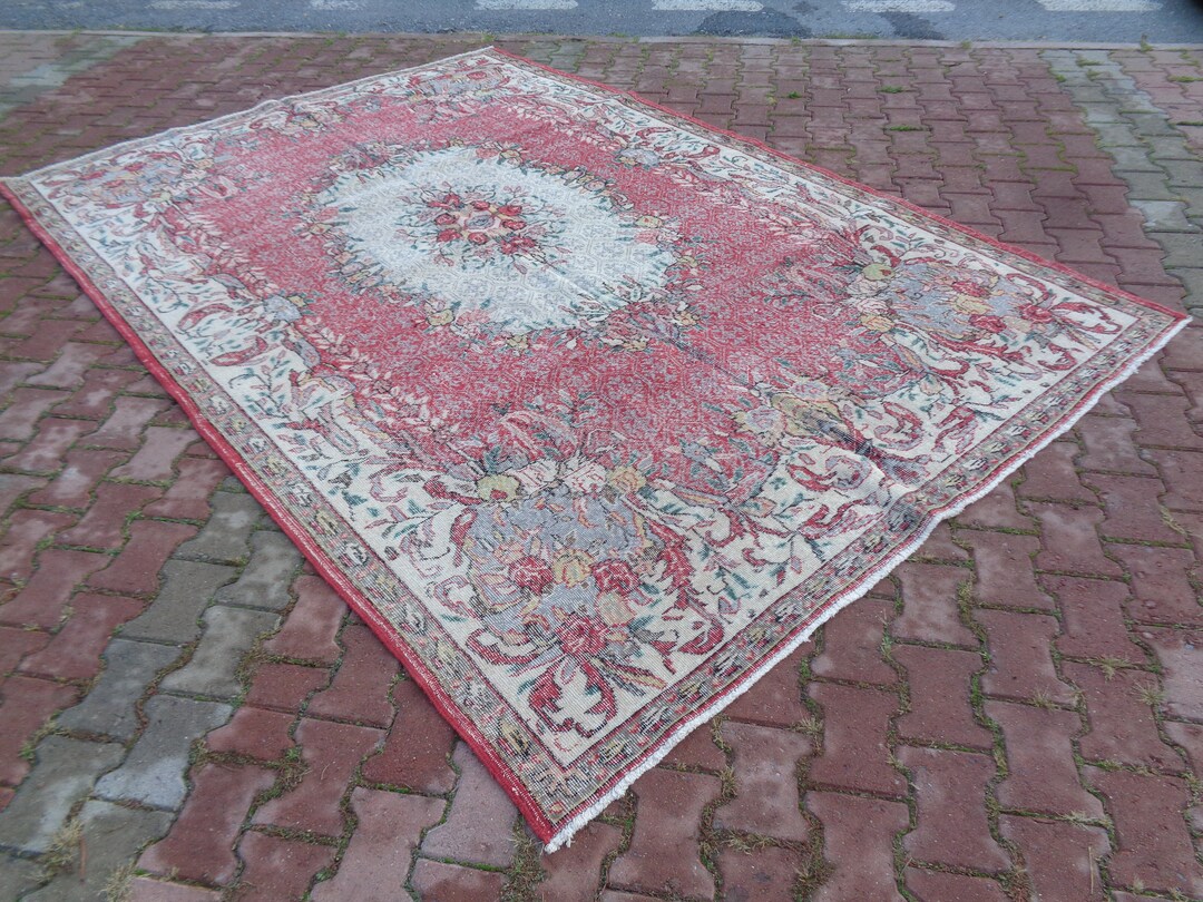 Cherry Red Oversize Rug, Rug for Dining Room, Gaming Room Carpet ...