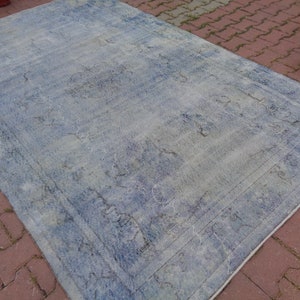Oversized Sky Blue Rug, Aesthetic Rugs for Bedroom, Rug Shades of Blue ...