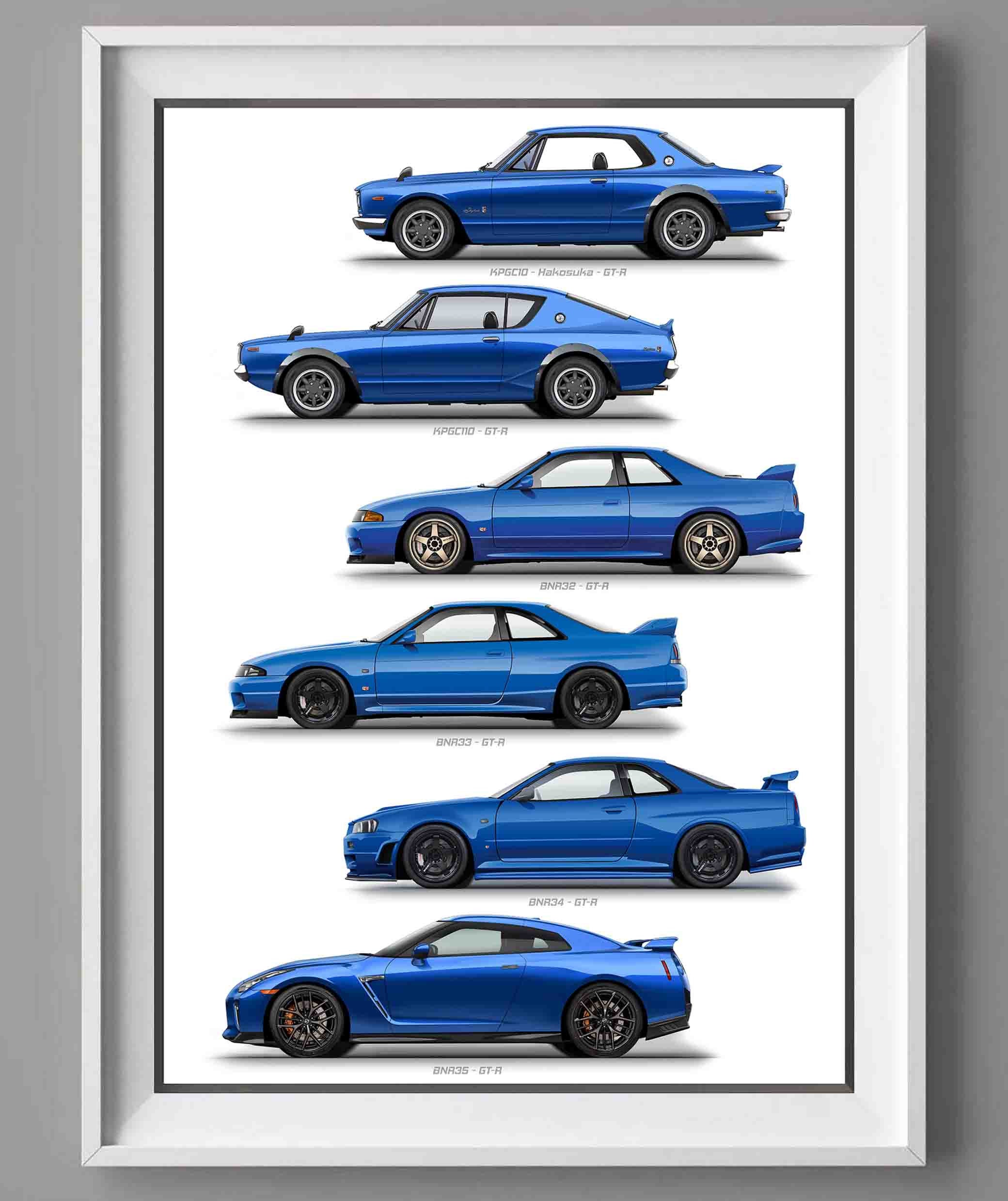 Nissan Skyline GT-R Generation Print KPGC10 Hakosuka KPGC110 - Etsy Canada