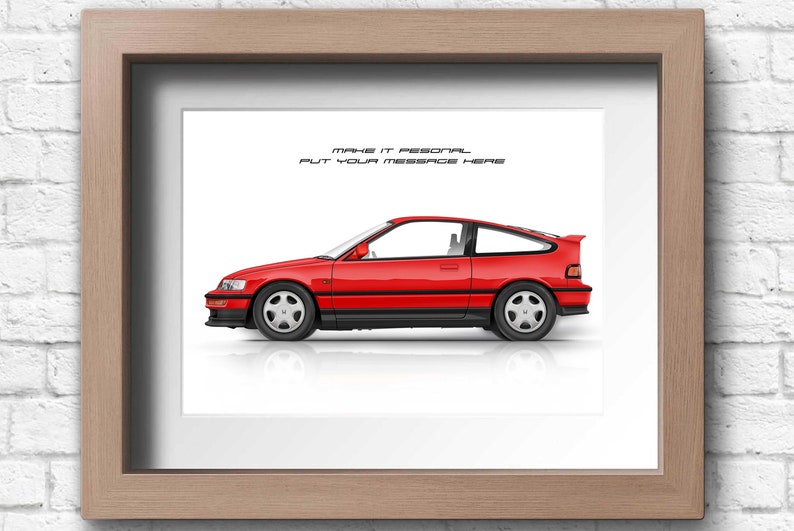 Personalisable Honda Civic CRX Poster Gift for Car Lovers - Etsy