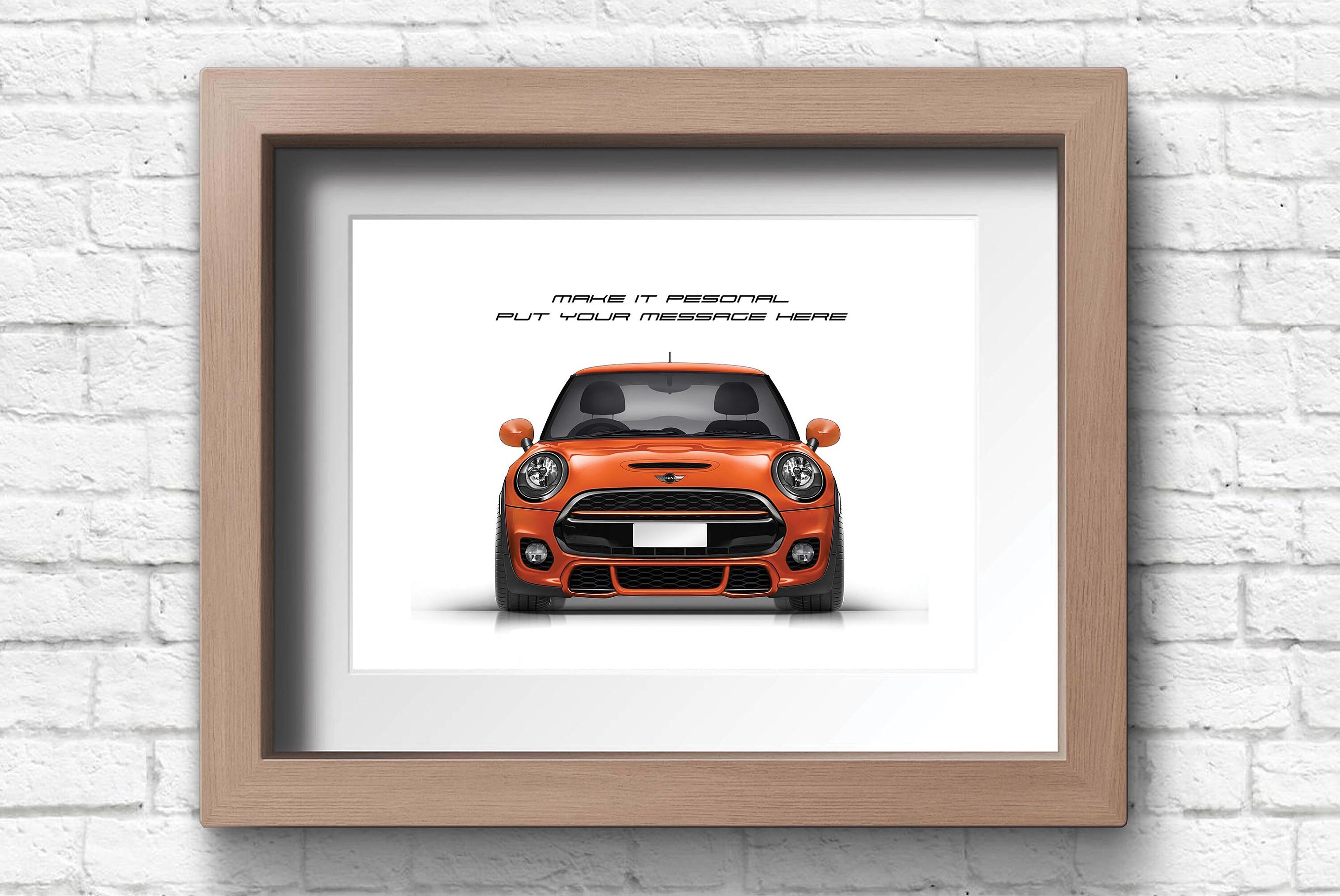 Personalised Mini Cooper S (f56) JCW Print, Handmade Artwork Print on ...