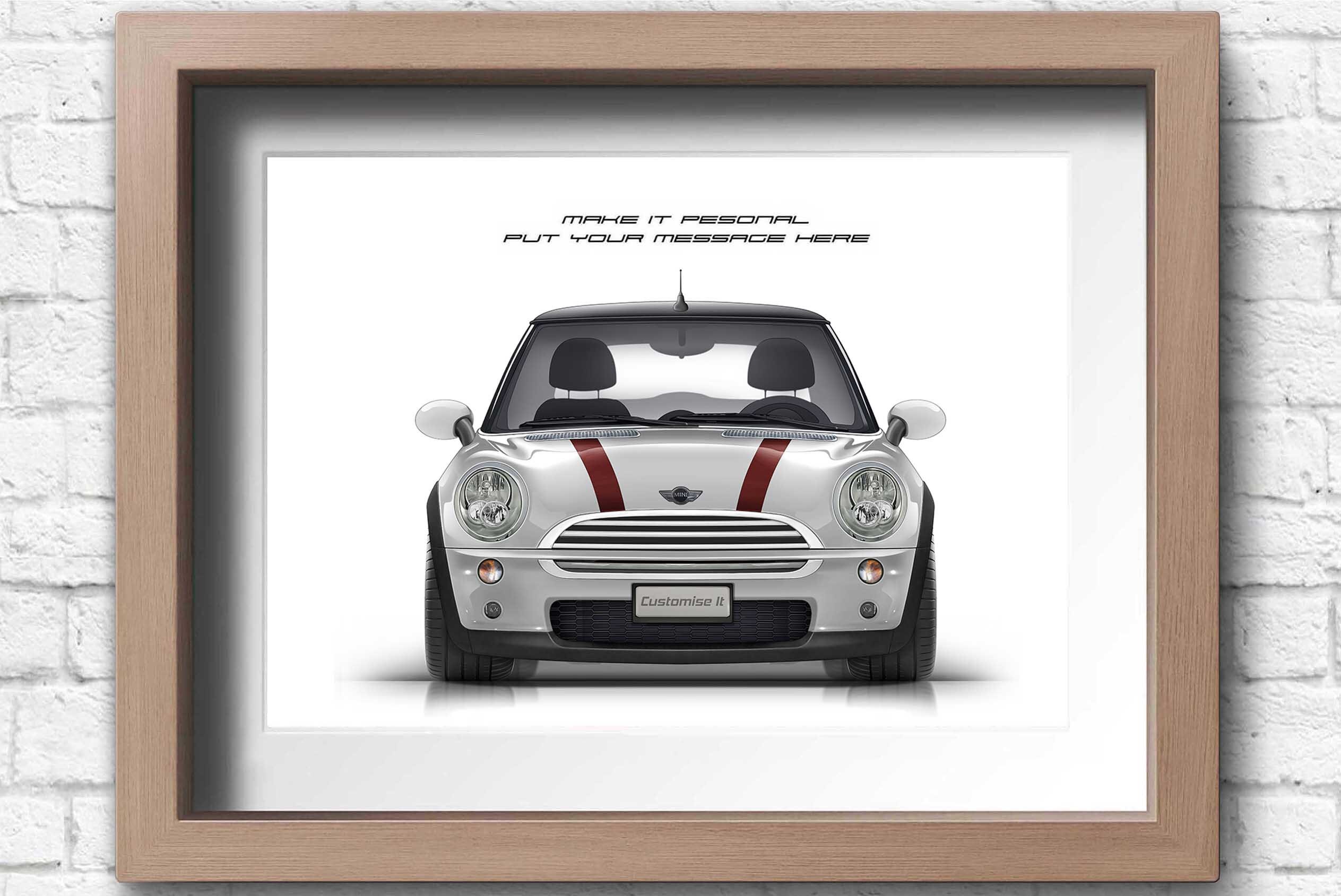 Personalised Mini Cooper S R50 JCW Print Handmade Artwork - Etsy
