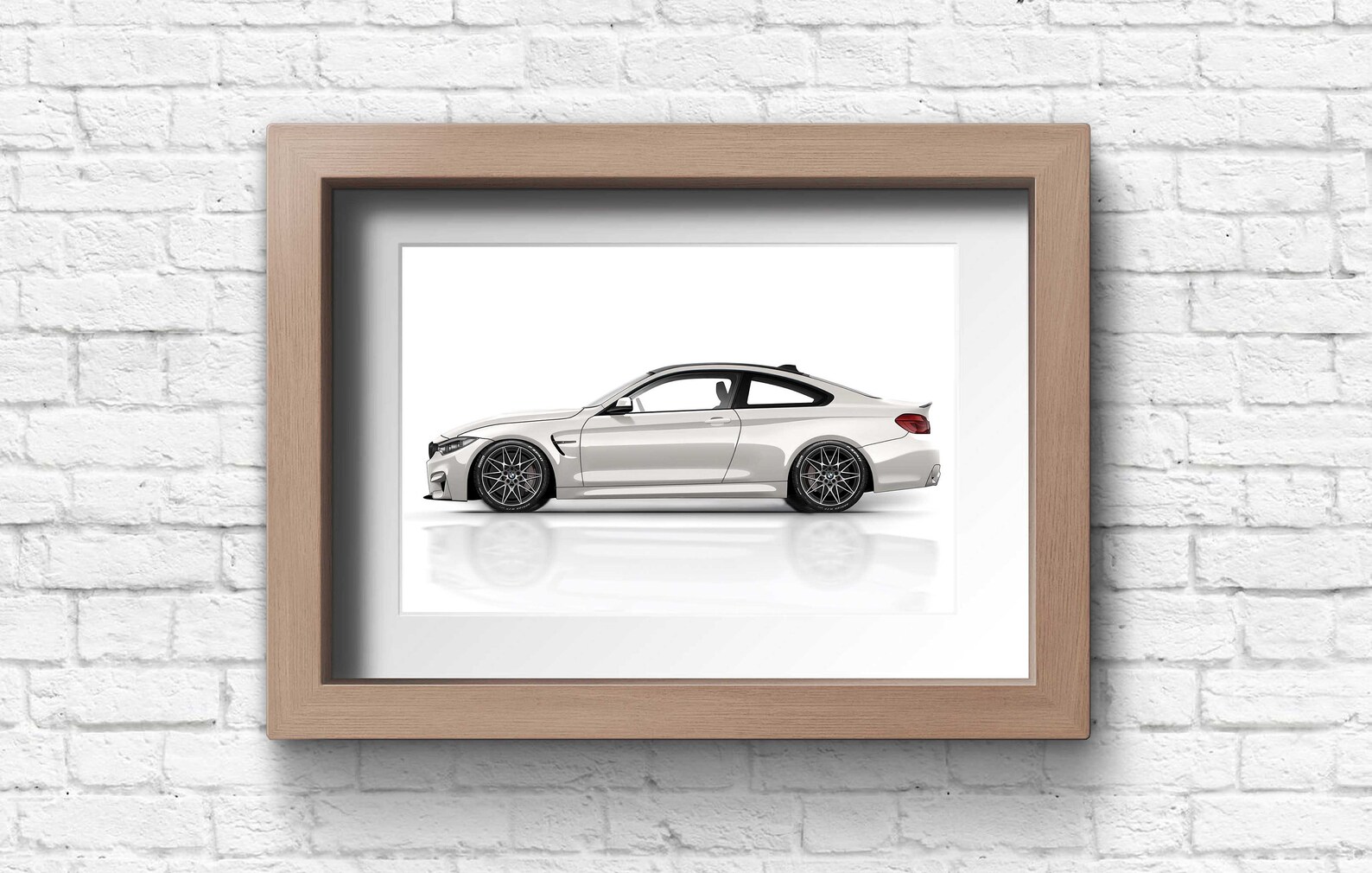 Custom BMW Print for Car Lovers BMW M4 (F82) Handmade Artwork Print on ...